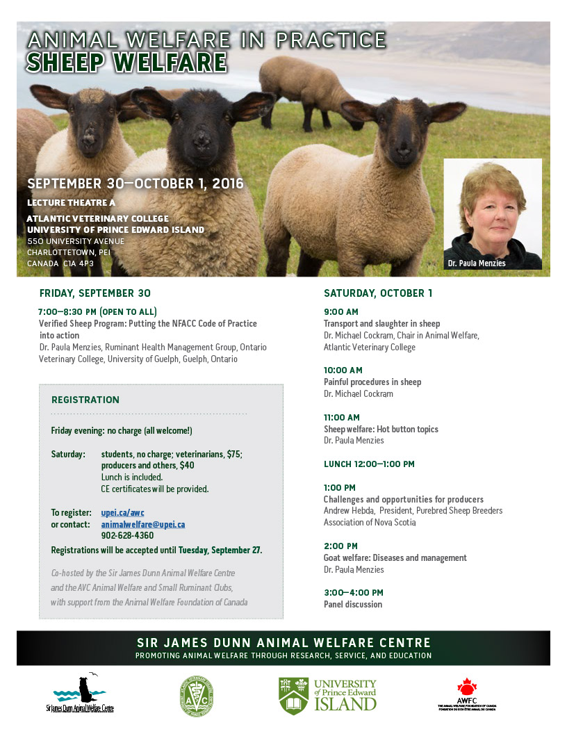 Previous Animal Welfare in Practice Meetings – Sir James Dunn Animal ...