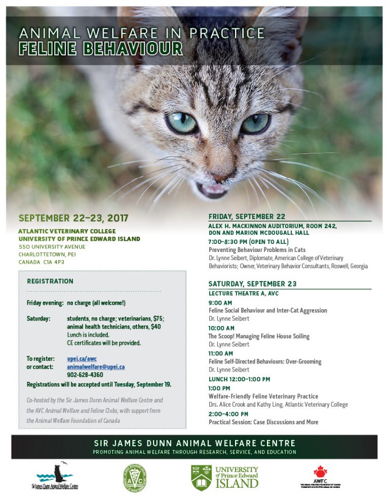 Feline Behavior: Speakers’ Presentations – 2017 – Sir James Dunn Animal ...